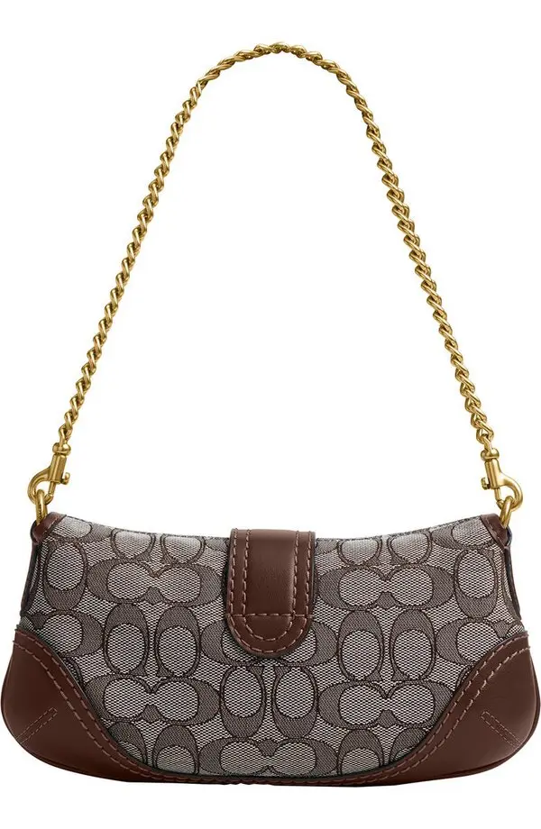 Coach Soho 25 Signature Jacquard Canvas Shoulder Bag - Oak Maple
